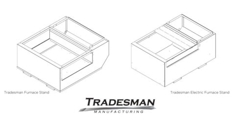 HVAC Furnace Stands at Tradesman MFG Canada