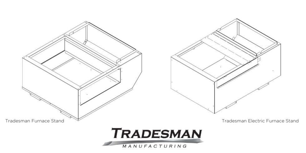 HVAC Furnace Stands at Tradesman MFG Canada